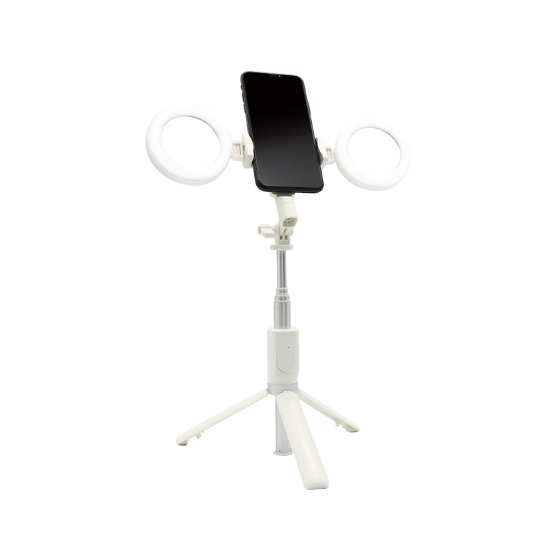Selfie drzac Dual Ring Light beli - Mob-Shop