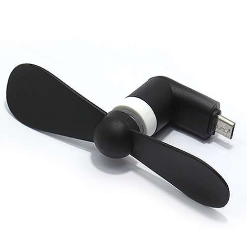 Ventilator za telefon microUSB crni - Mob-Shop