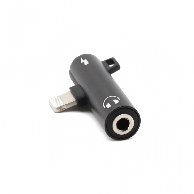 Adapter za slusalice i punjenje iP-15 iPhone lightning crni - Mob-Shop