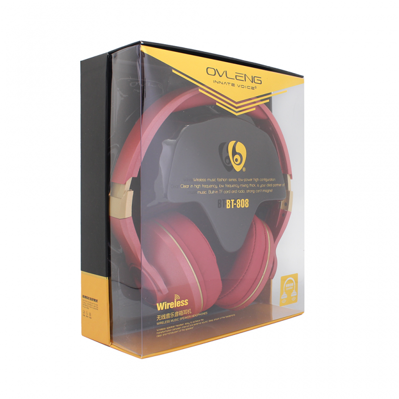 Bluetooth slusalice Ovleng BT-808 crvene - Mob-Shop