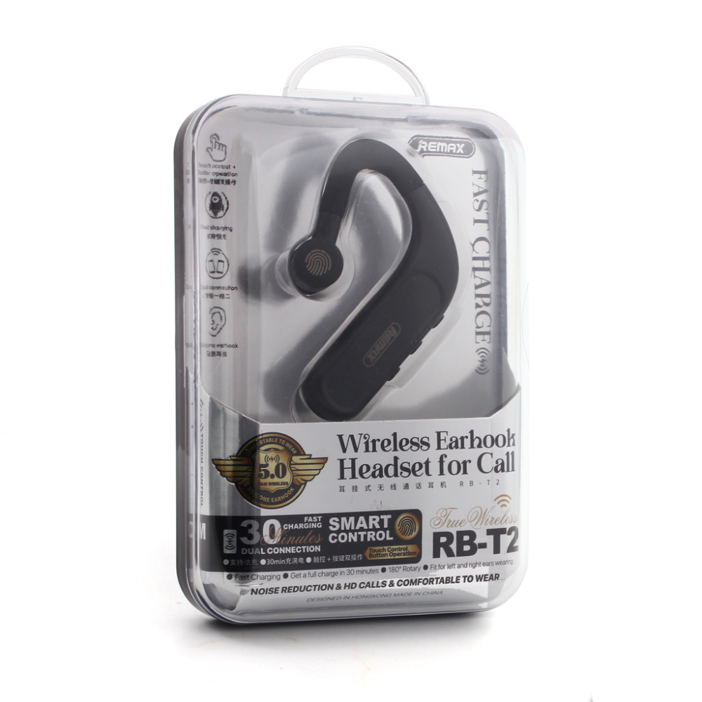 Bluetooth slusalice REMAX RB-T2 crne - Mob-Shop