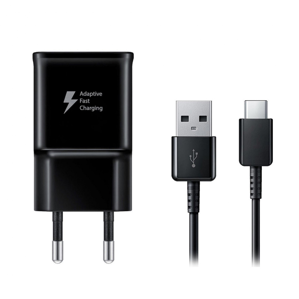 Kucni punjac Fast Charger 2A sa Type C kablom crni - Mob-Shop