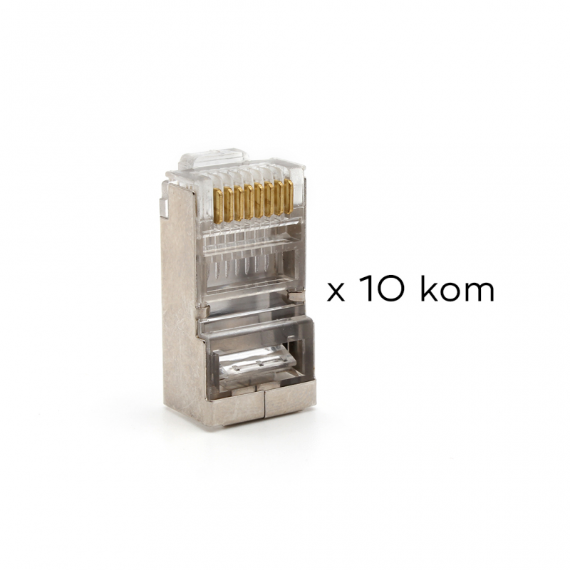 Konektor RJ45 metalni CAT5 JWD-AD79 10 kom - Mob-Shop