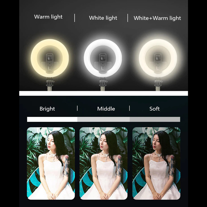 Tripod sa LED rasvetom R12 pink - Mob-Shop