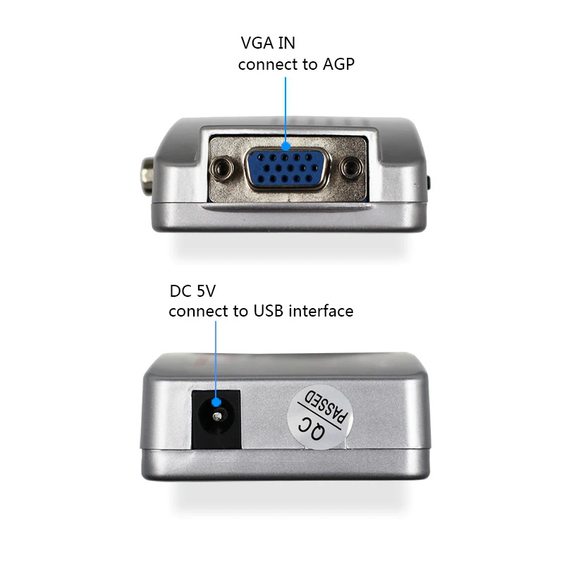VGA to AV video Adapter+VGA kabl - Mob-Shop