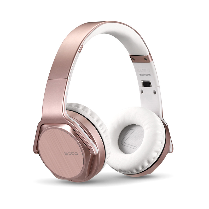 Bluetooth slusalice Sodo MH3 roze - Mob-Shop