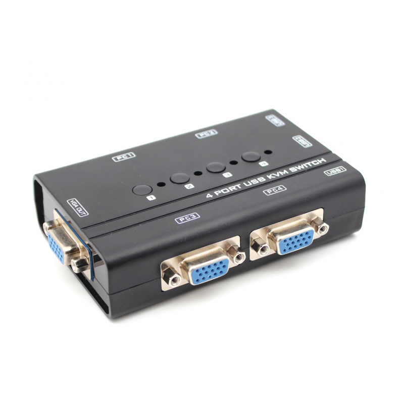 KVM switch 4 PC-a na isti monitor,mis,tastaturu JWD-SP27 - Mob-Shop