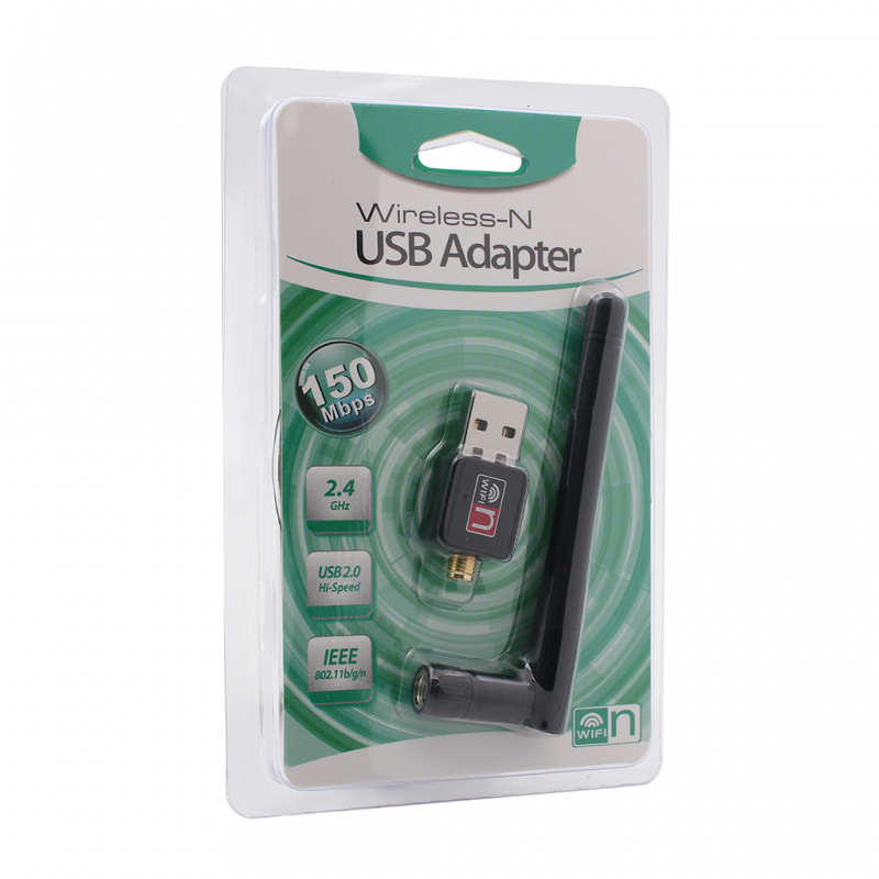 Wireless N adapter sa antenom USB 2.4GHz 2DB 150Mb JWD-U61 - Mob-Shop