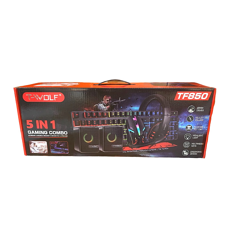 Combo set Gaming T-Wolf TF850 5u1 - Mob-Shop