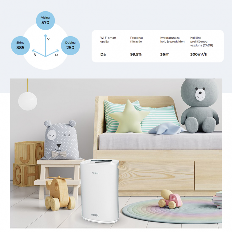 Preciscivac vazduha Tesla AIR 6 WIFI - Mob-Shop