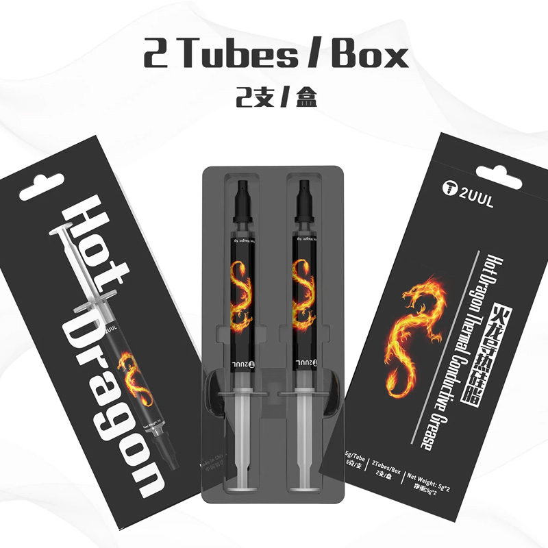 Termoprovodna mast 2UUL Hot Dragon 2Tubes/Box - Mob-Shop