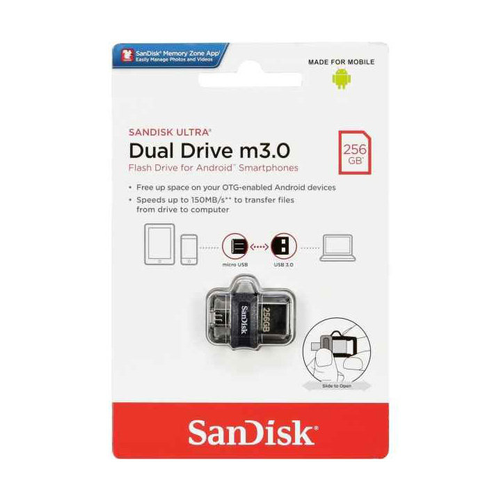 USB Flash memorija SanDisk Dual Drive Ultra 256GB m3.0 - Mob-Shop