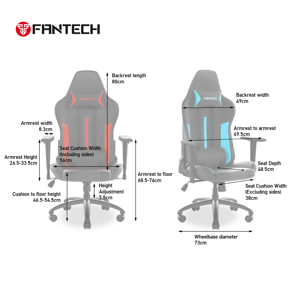 Stolica Gaming Fantech Korsi GC-191 siva - Mob-Shop