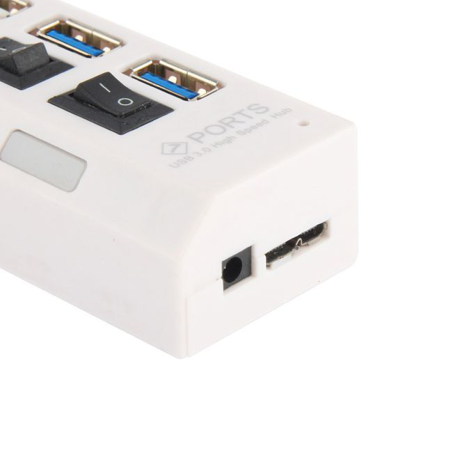 USB 3.0 HUB 7 portova JWD-U37 beli - Mob-Shop