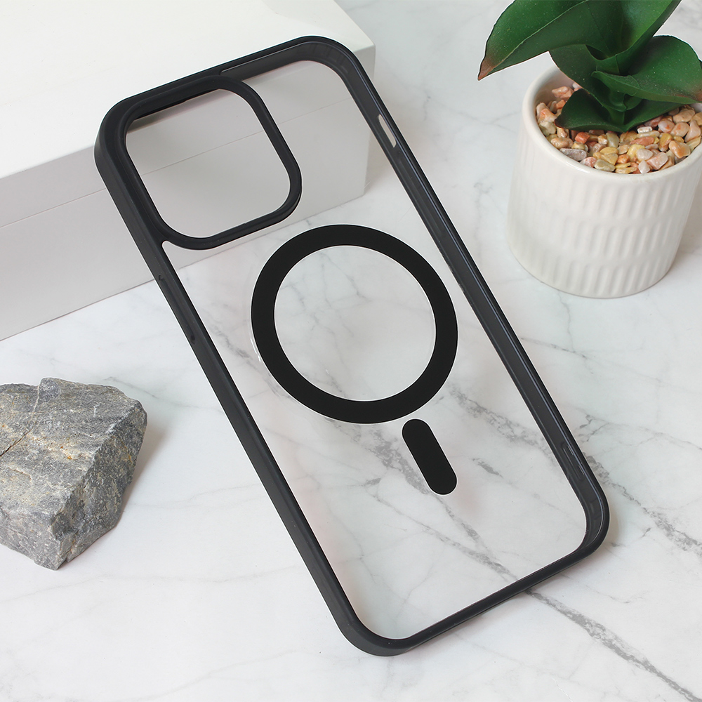 Maska(futrola) Magesafe za iPhone 15 Pro Max 6.7 crna - Mob-Shop