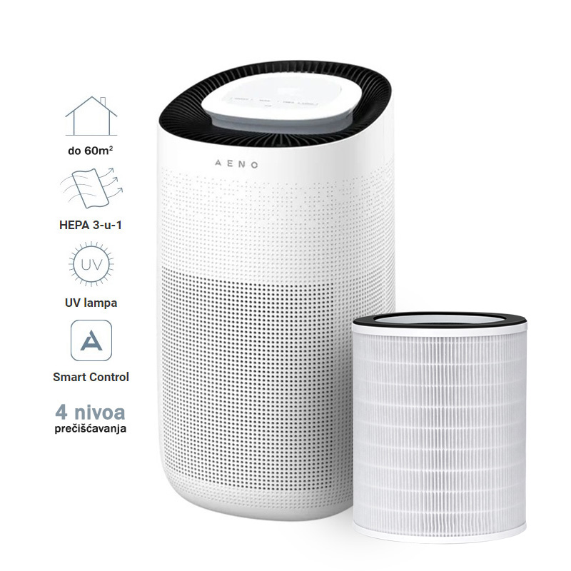 Preciscivac vazduha Aeno AP1S beli + Filter vazduha Aeno AAPF1 - Mob-Shop