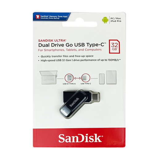 USB flash memorija SanDisk Dual Drive Go Ultra 32GB Type C - Mob-Shop
