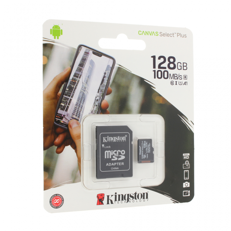 Mem. kartica KINGSTON Micro SD 128GB sa adapterom SDCS2/128GB - Mob-Shop