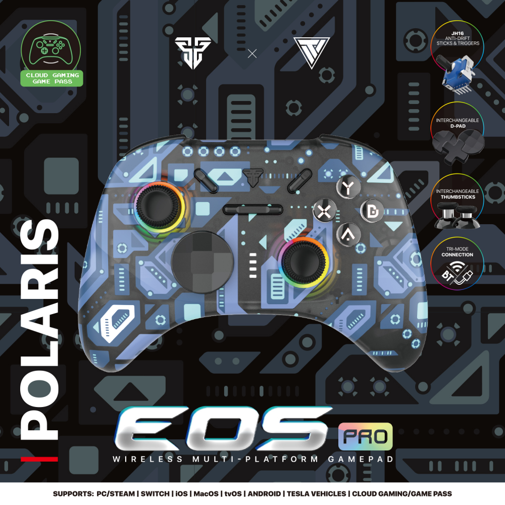 Joypad wireless Fantech WGP15 EOS PRO multiplatform RGB plavi - Mob-Shop