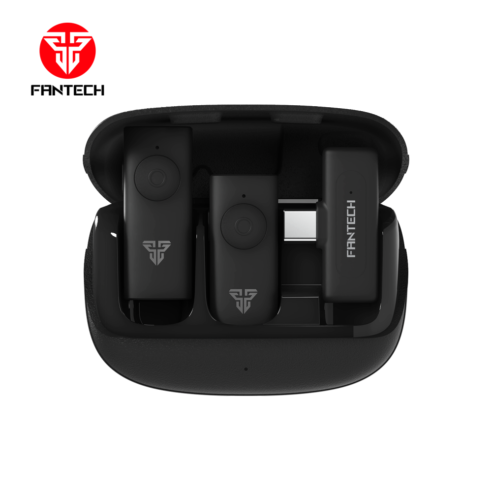 Mikrofon Wireless Fantech Lavalier Leviosa Air WMV21C (Dual Mic) Type C ...