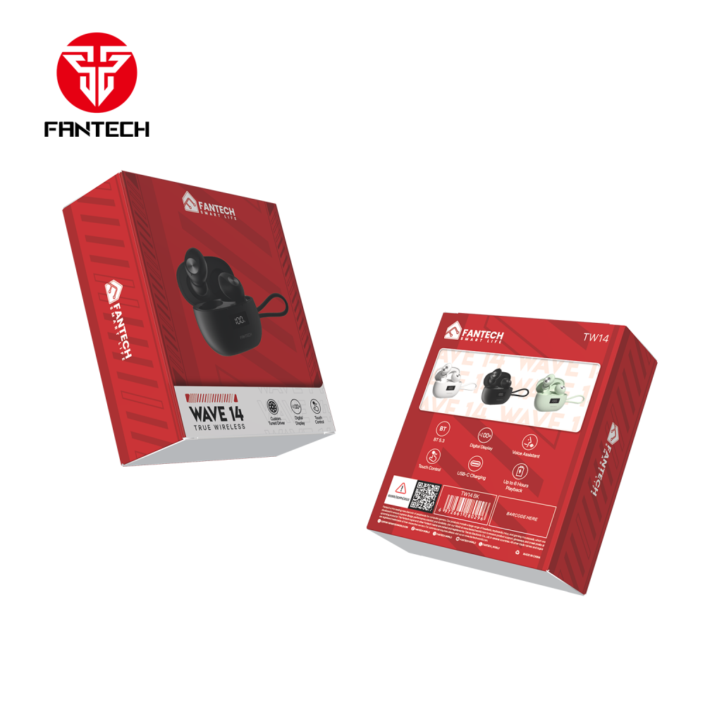 Bluetooth slusalice Fantech Wave 14 bele - Mob-Shop