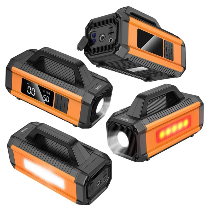 Auto starter Hoco QS4 sa kompresorom 10000mAh, 38,5Wh, 12V - Mob-Shop