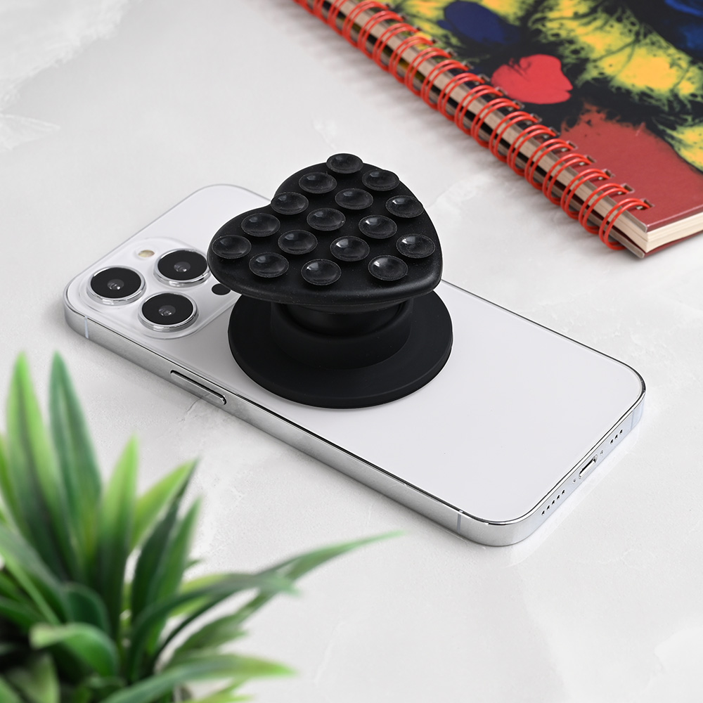 Stiker za mobilni telefon Magnetic Heart crni - Mob-Shop