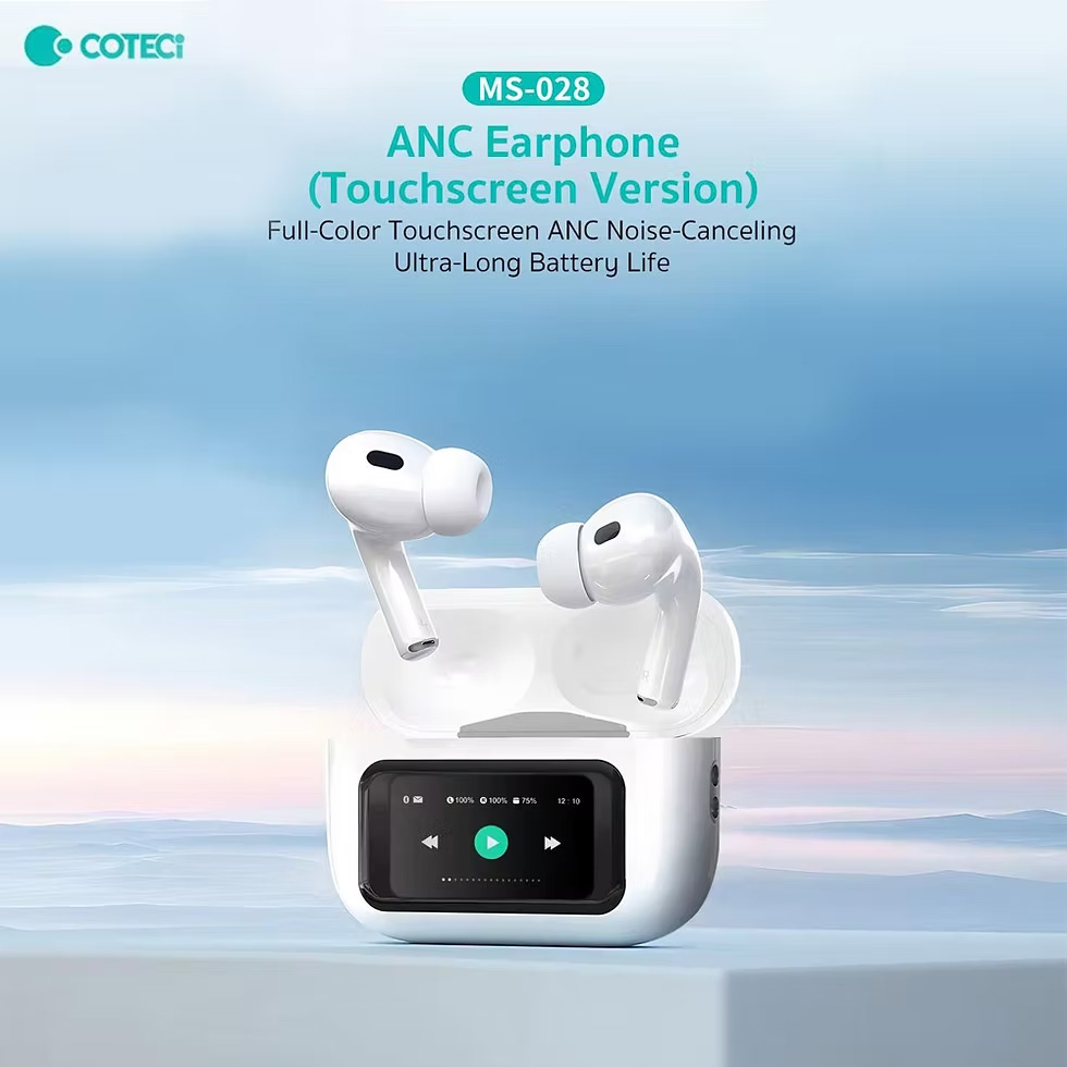 Bluetooth slusalice Coteci MS-028 AI bele - Mob-Shop