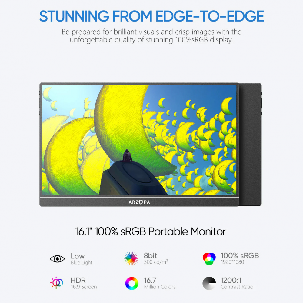 Eksterni prenosni monitor 16,1'' Z1C FHD 100%sRGB - Mob-Shop