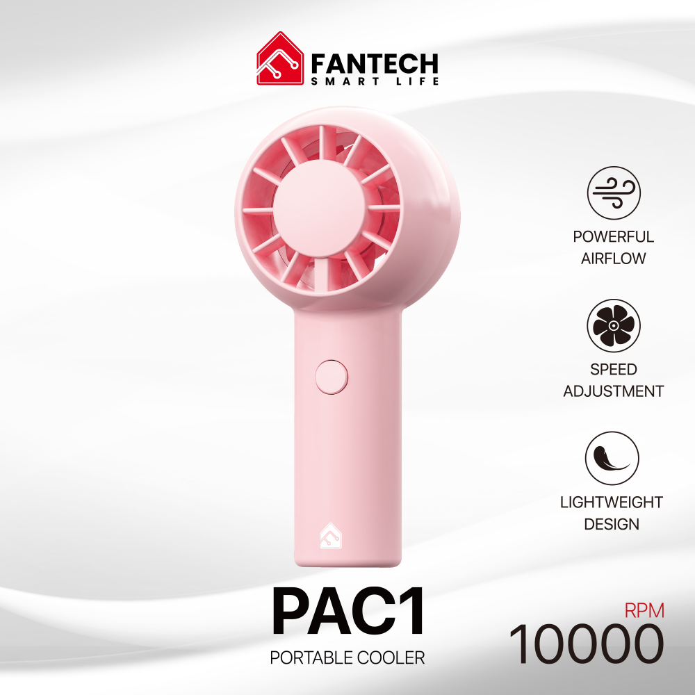 Rucni ventilator Fantech PAC1 pink - Mob-Shop