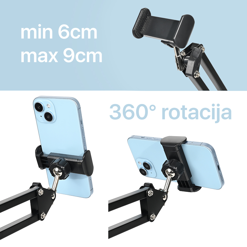 Desktop drzac za mobilni telefon J4 crni - Mob-Shop