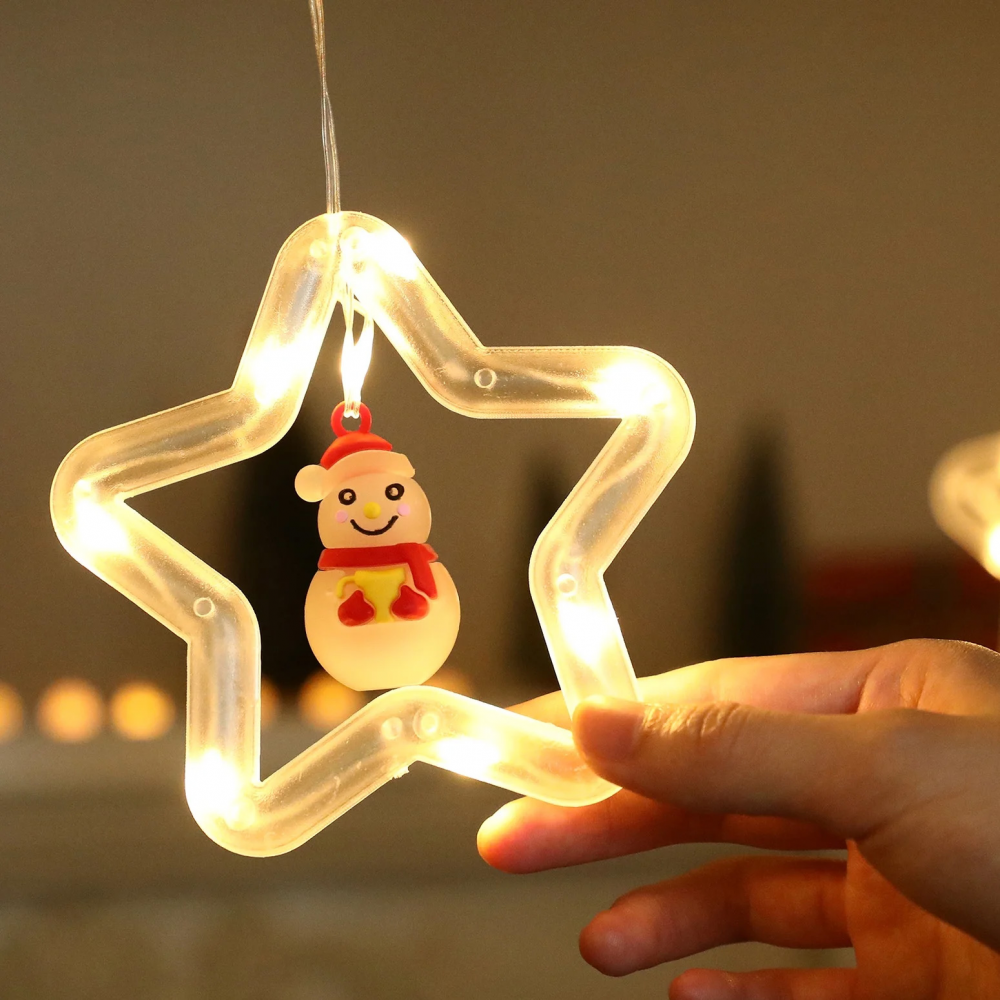 Novogodisnji ukras LED zvezda toplo zuta JWD - Mob-Shop