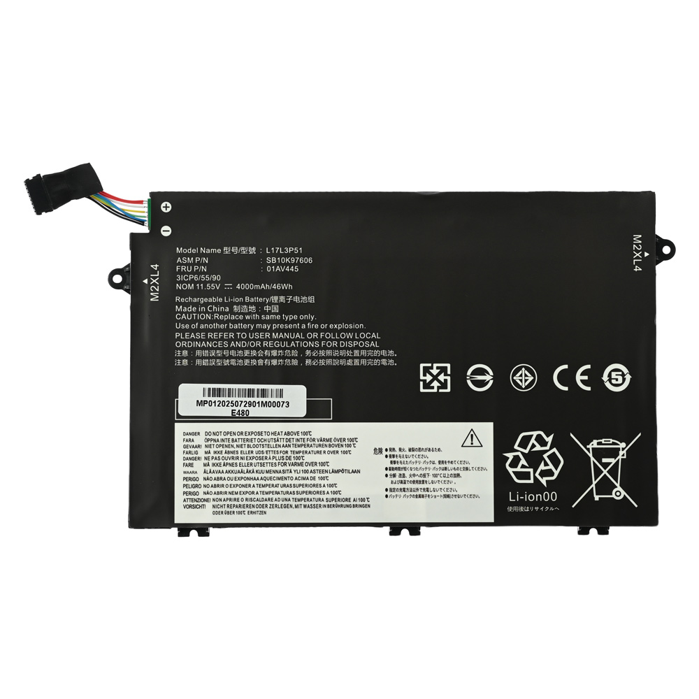 Baterija za laptop Lenovo Thinkpad E14 E15 E480 E490 E580 E590 L17C3P51 ...