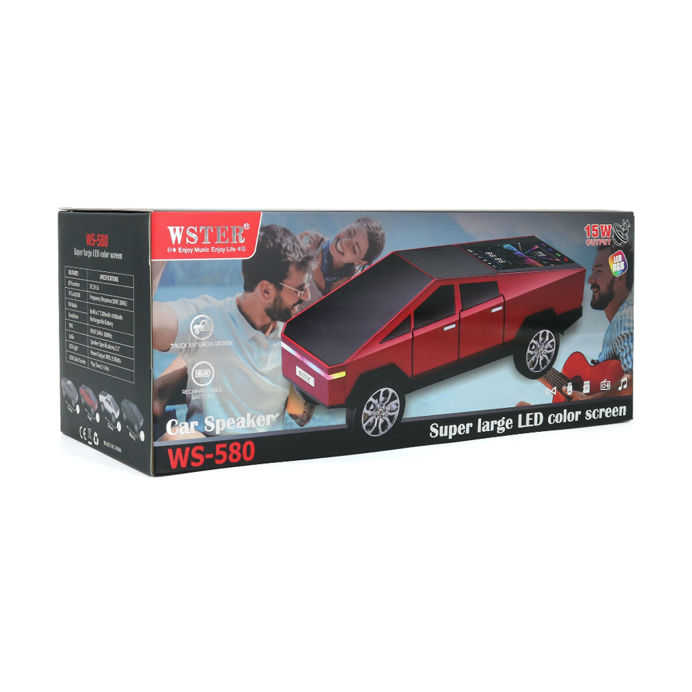 Zvucnik bluetooth WS-580 auto crni - Mob-Shop