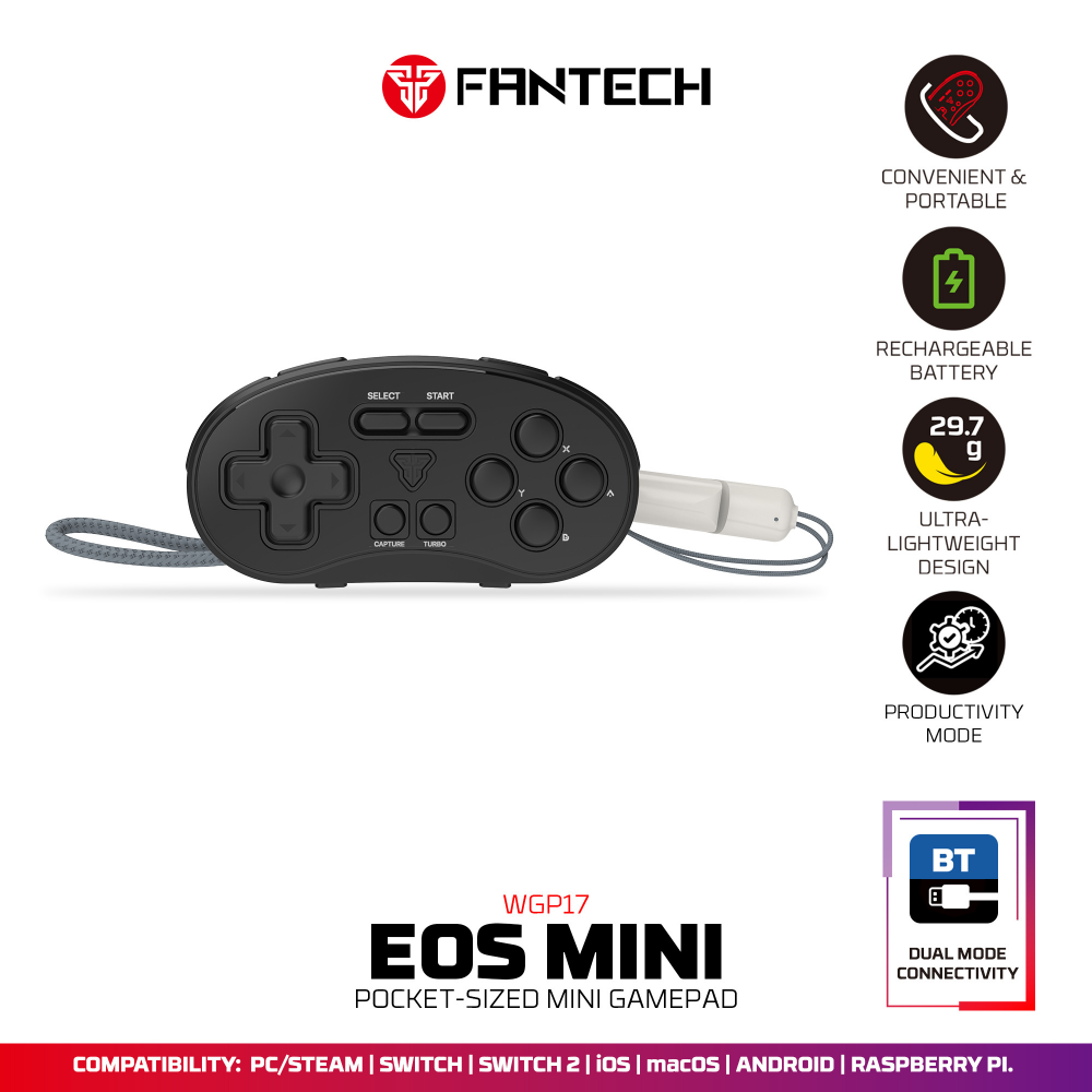 Joypad Wireless Fantech WGP17 Eos mini crni - Mob-Shop
