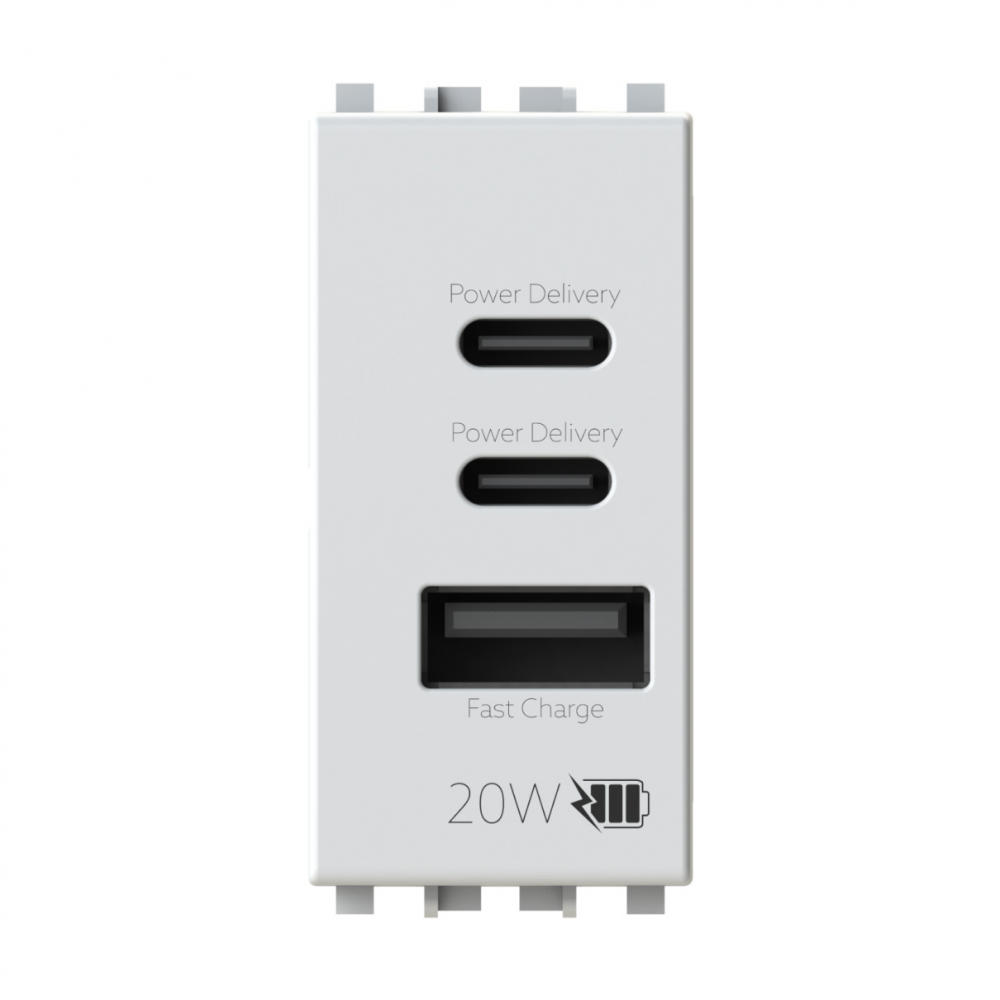Uticnica USB CCA 20W Vimar Arke bela 4BUSB20WCCA.V19B - Mob-Shop