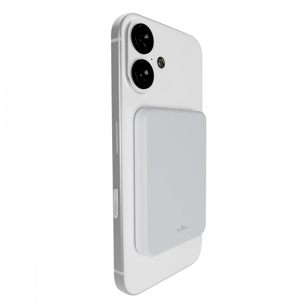 Power bank prenosiva baterija PURO Magsafe 4200mAh bela - Mob-Shop